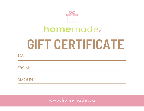 HomeMade Gift Card